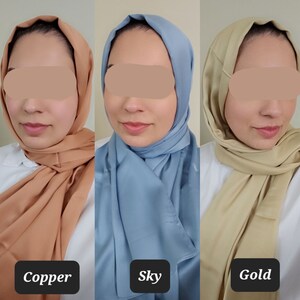 MODAL SATIN HIJAB Textured Premium Hijab Luxury Eid Gift for Her Hijab ...