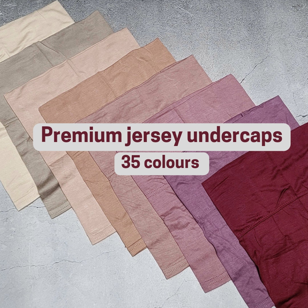 HIJAB UNDERCAP Jersey Tube Premium Quality Bonnet Cap Chemo Shawl Hijab ...