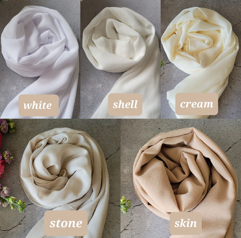 Hijab Gift Set CHIFFON Hijab Box Gift for Her Chiffon Hijab Satin ...