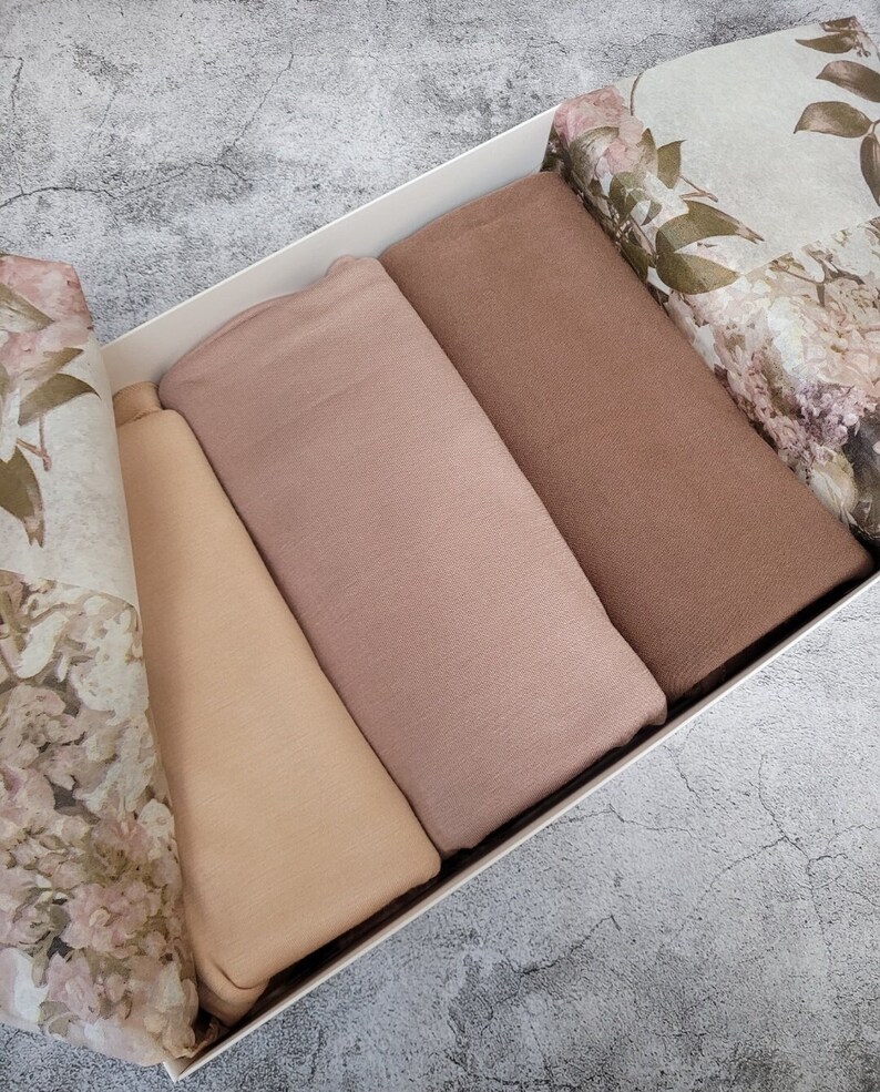 Hijab Gift Set JERSEY Hijab Set Box Gift for Her Jersey Hijab - Etsy