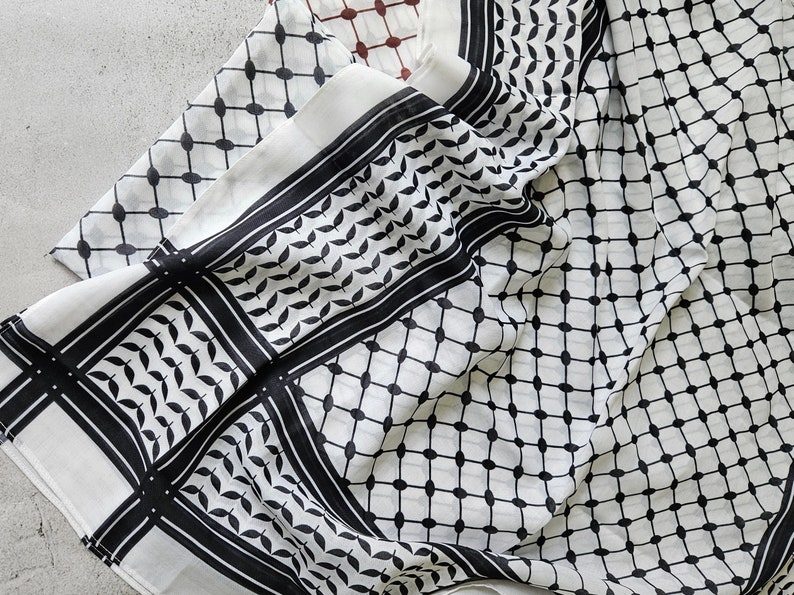 Keffiyah Hijab Modal Hijab Palestine Free Palestine Keffiyah Scarf ...