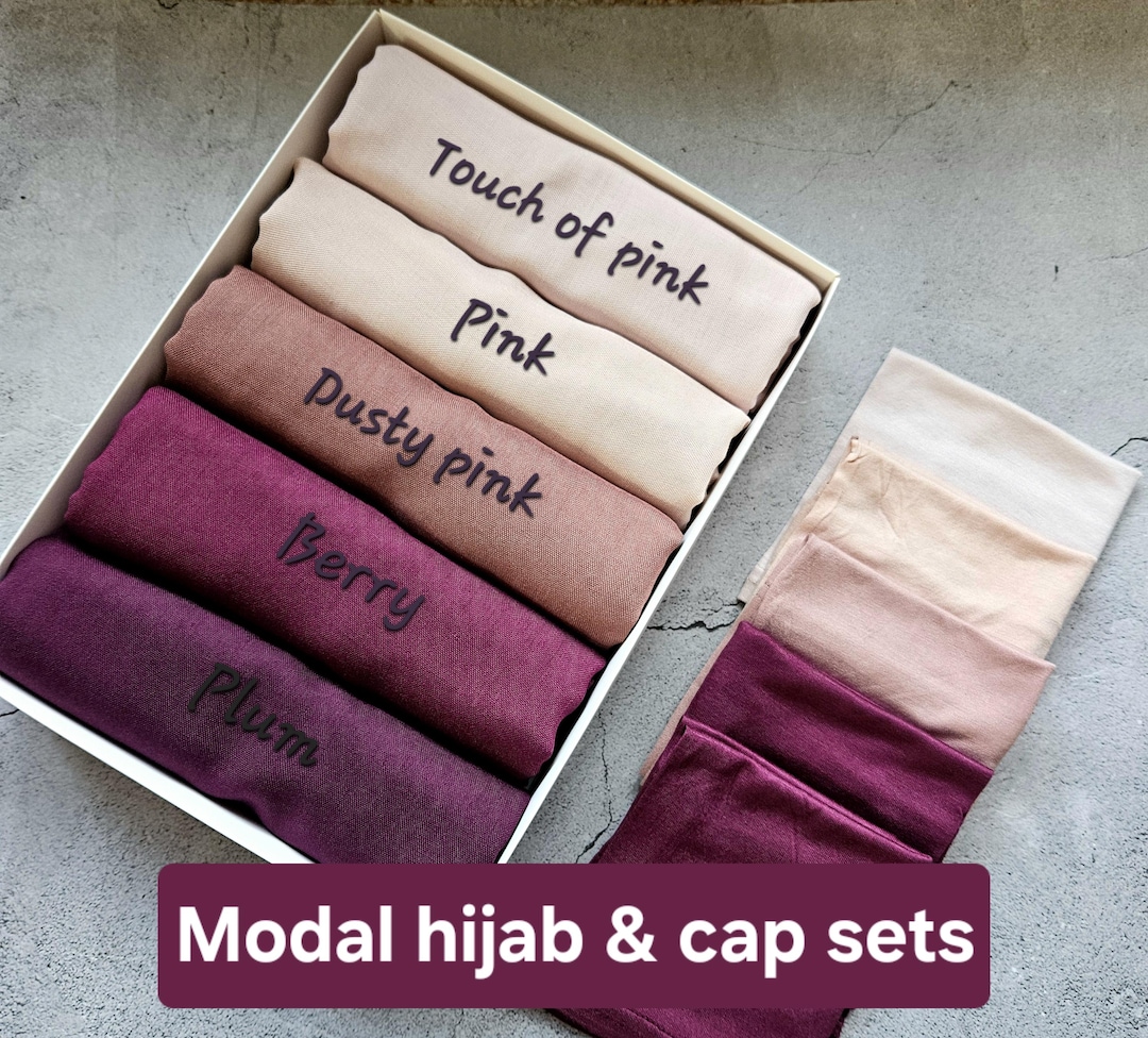 MODAL HIJAB & CAP Set Modal Scarves and Undercap Jersey Set Shawl ...