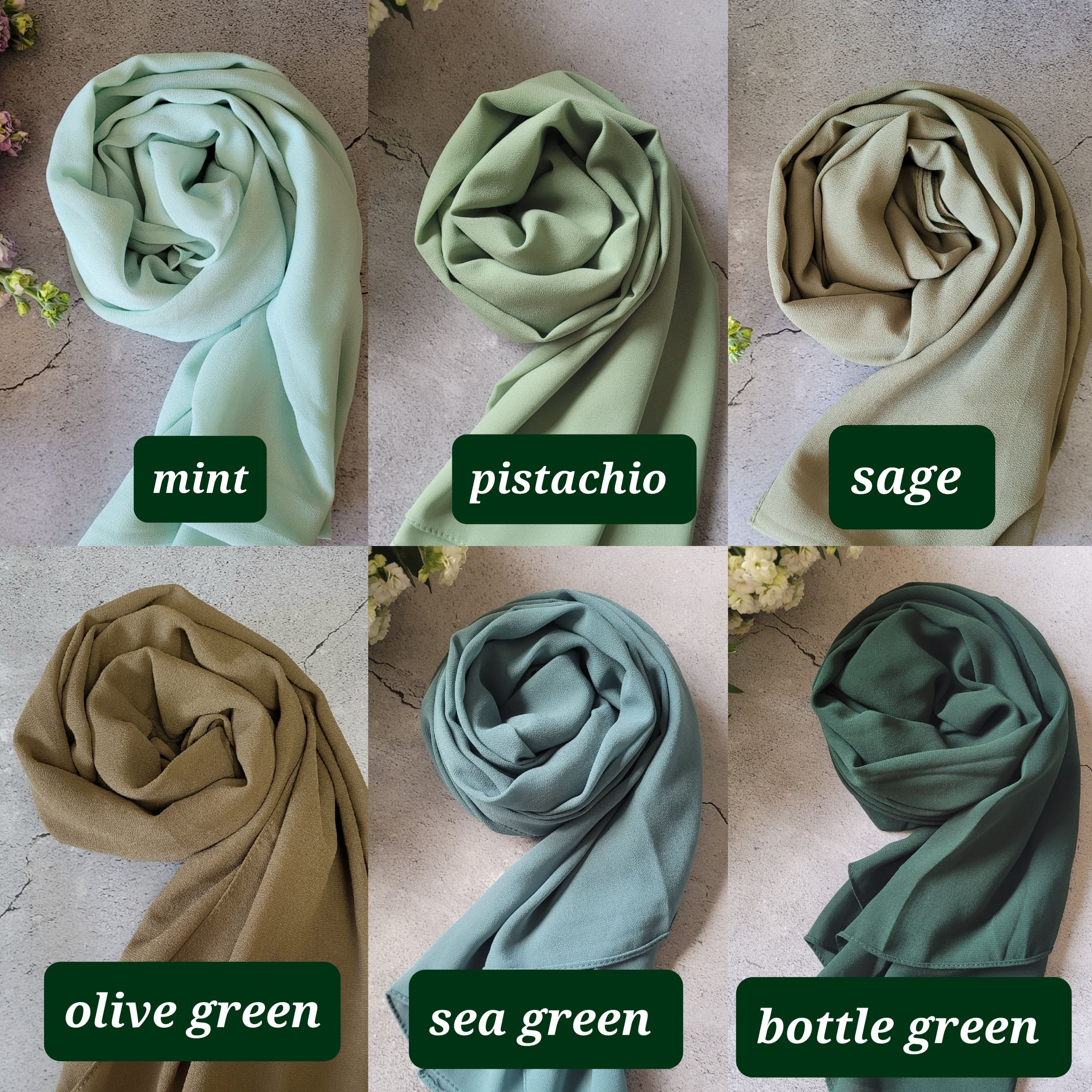 Hijab Gift Set CHIFFON Hijab Gift for Her Chiffon Hijab Satin - Etsy