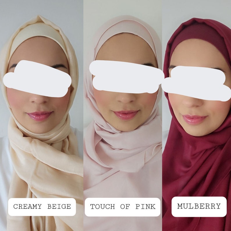 MODAL HIJAB & CAP Set Modal Scarves and Undercap Jersey Set Shawl ...