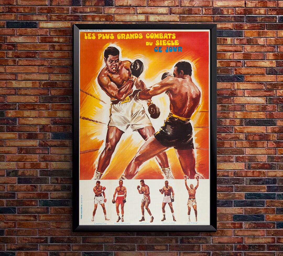 Muhammad Ali French Boxing Sports Poster - Etsy