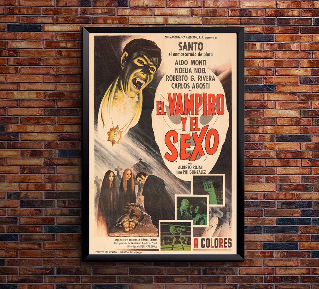 The Vampire Santo Lucha Wrestling Horror Movie Poster - Etsy