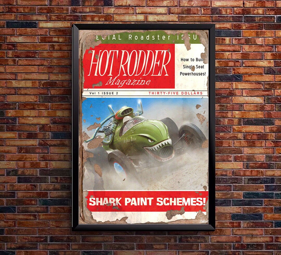 Hot Rodder Shark Paint Schemes Fallout 4 Poster - Etsy