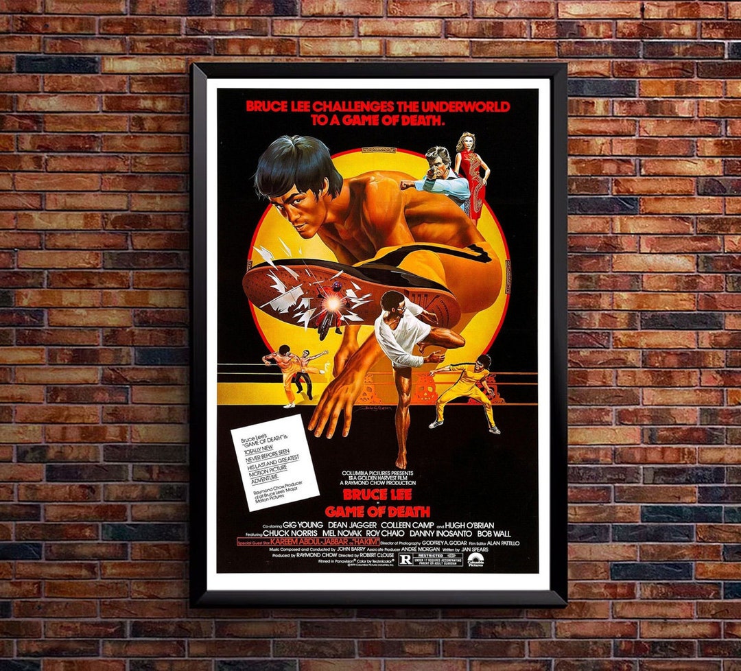 Game of Death Bruce Lee Movie Poster US Release Version - Etsy