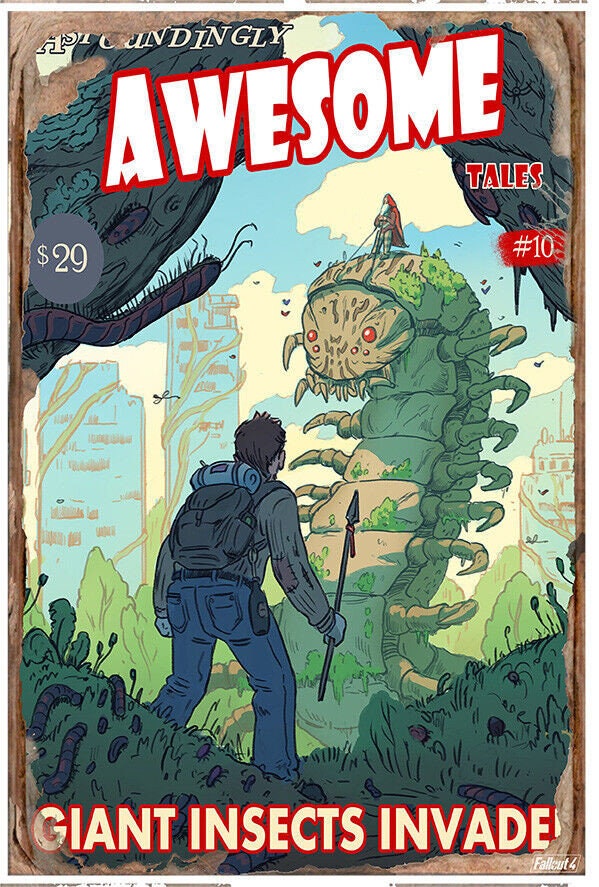 Astoundingly Awesome Tales Giant Insects Invade Fallout 4 Poster - Etsy