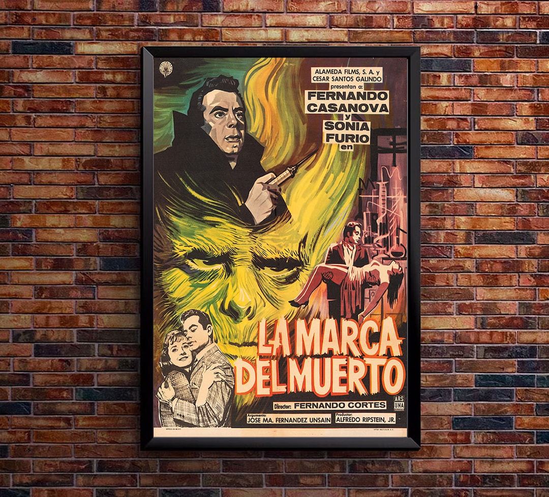 The Mark of the Dead Mexican Horror Movie Poster - Etsy