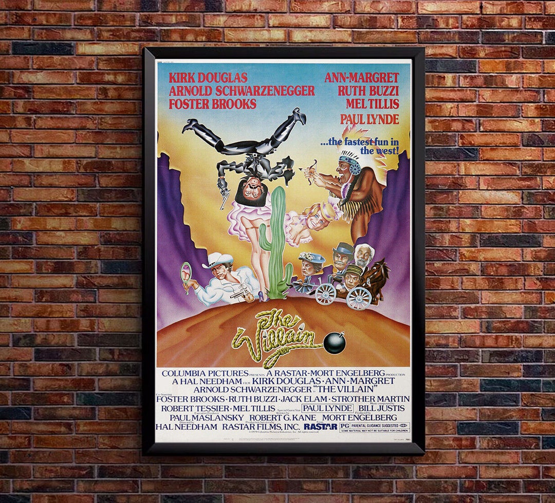 The Villain Movie Poster Arnold Schwarzenegger US Version - Etsy