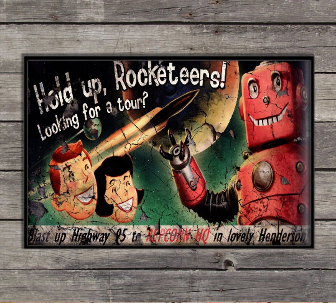 Fallout Poster Hold up Rocketeers Video Game Poster Gaming - Etsy