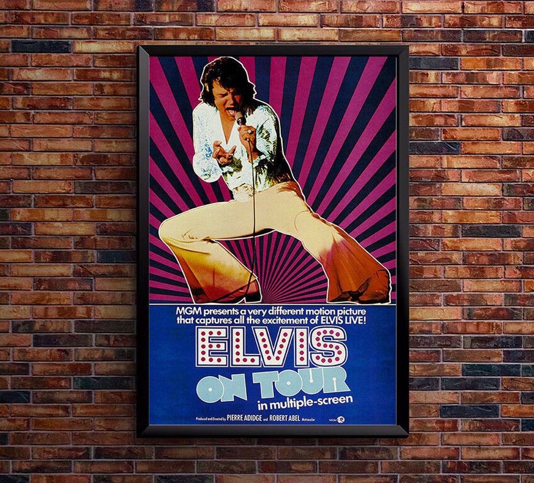 Elvis on Tour Elvis Presley 1972 Movie Poster US Release 1 - Etsy