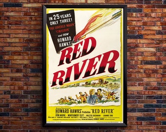 Red River Movie Poster - Etsy