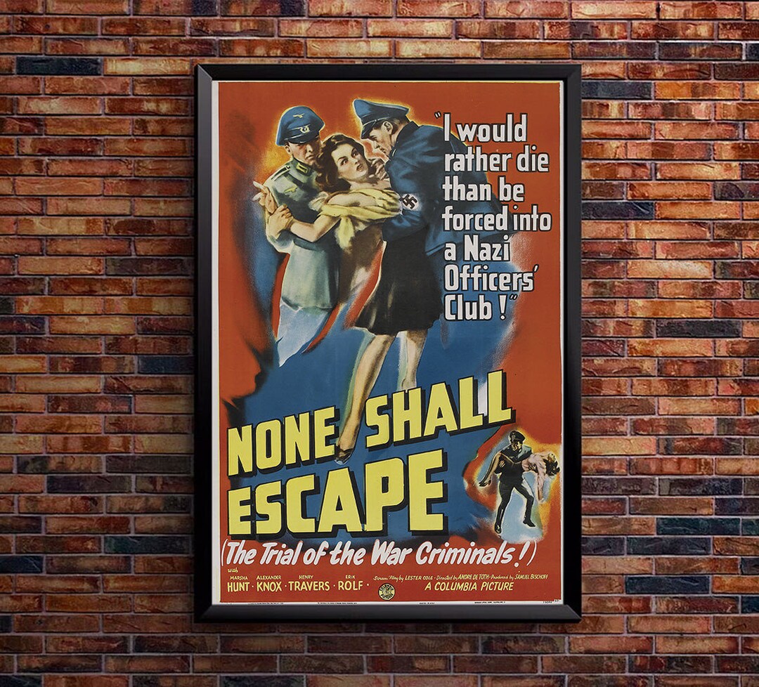 None Shall Escape 1944 WW2 Movie Poster - Etsy
