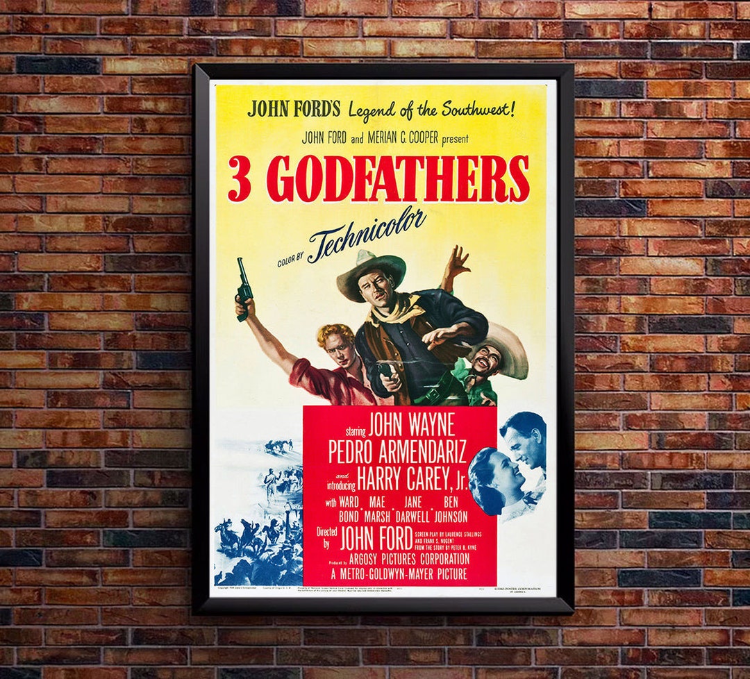 Godfathers 1948 John Wayne Movie Poster - Etsy