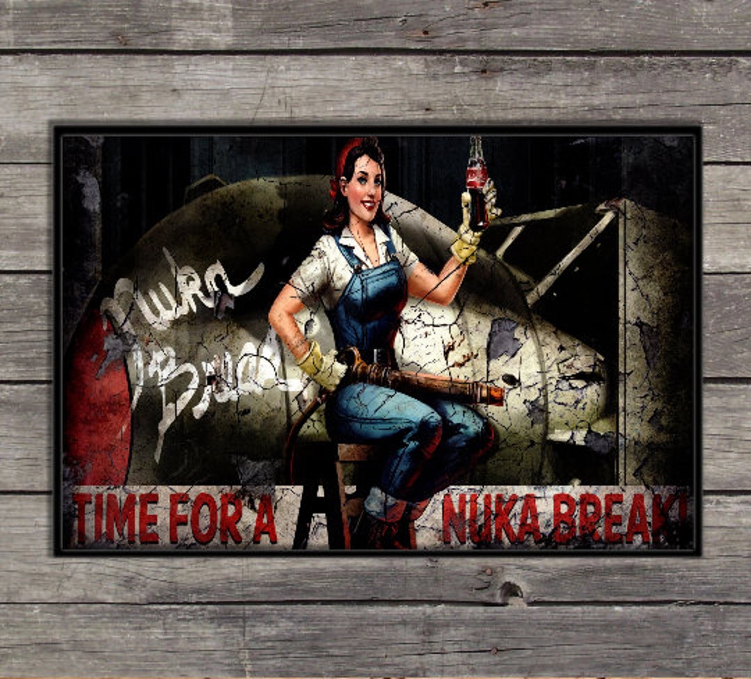 Fallout Poster Nuka Cola Nuka Break Pin up Video Game Poster Gaming - Etsy