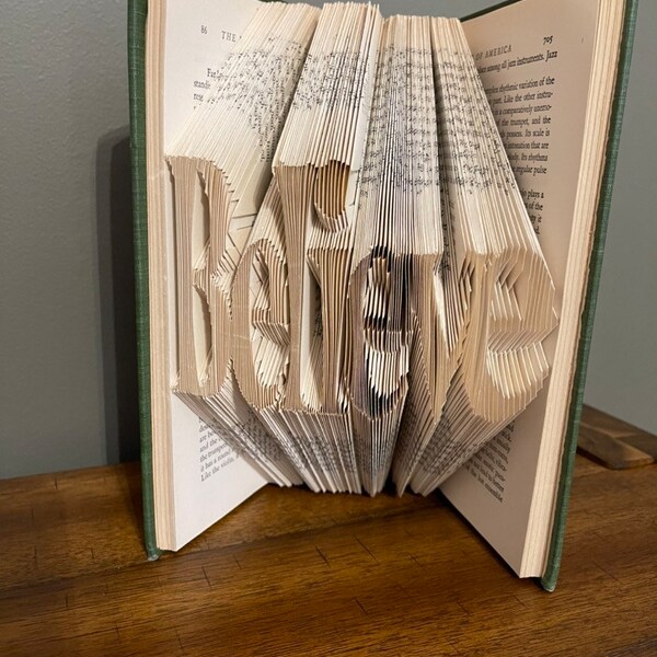 Folded Book Art - Etsy