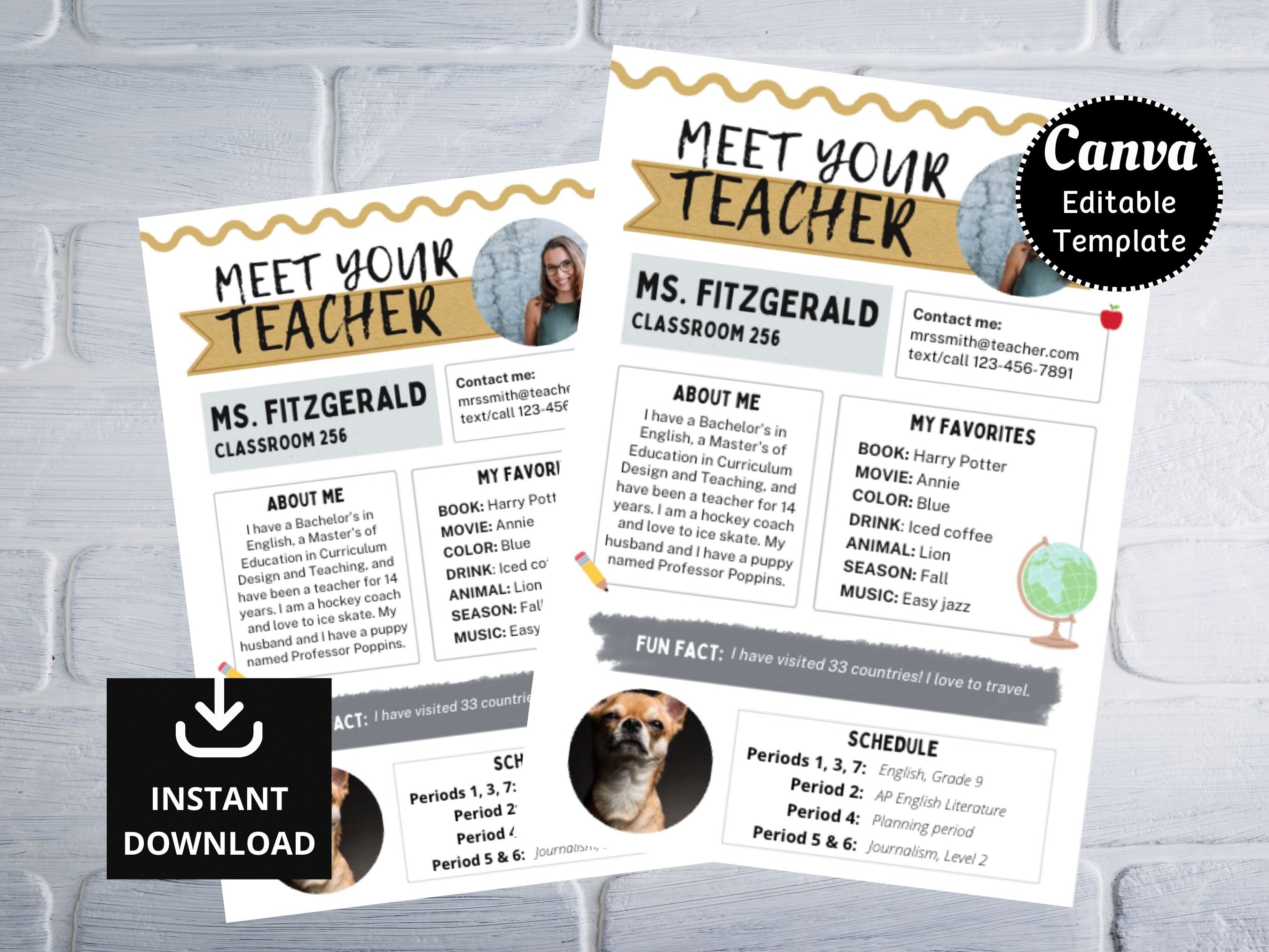 Editable Meet the Teacher Sign Back to School Printable - Etsy