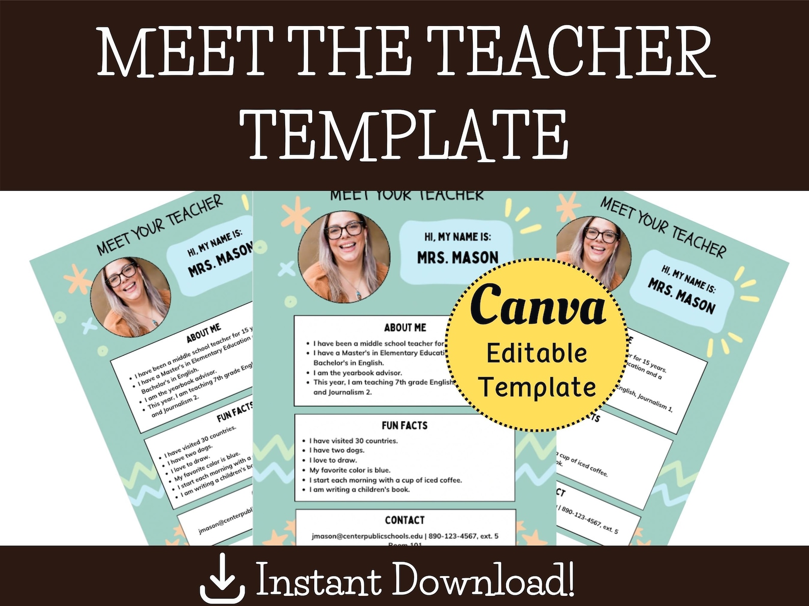 Editable Meet the Teacher Letter Back to School Printable - Etsy