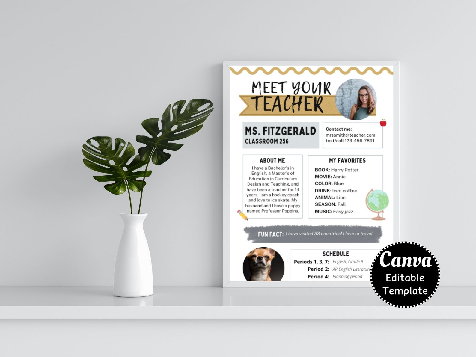 Editable Meet the Teacher Sign Back to School Printable - Etsy