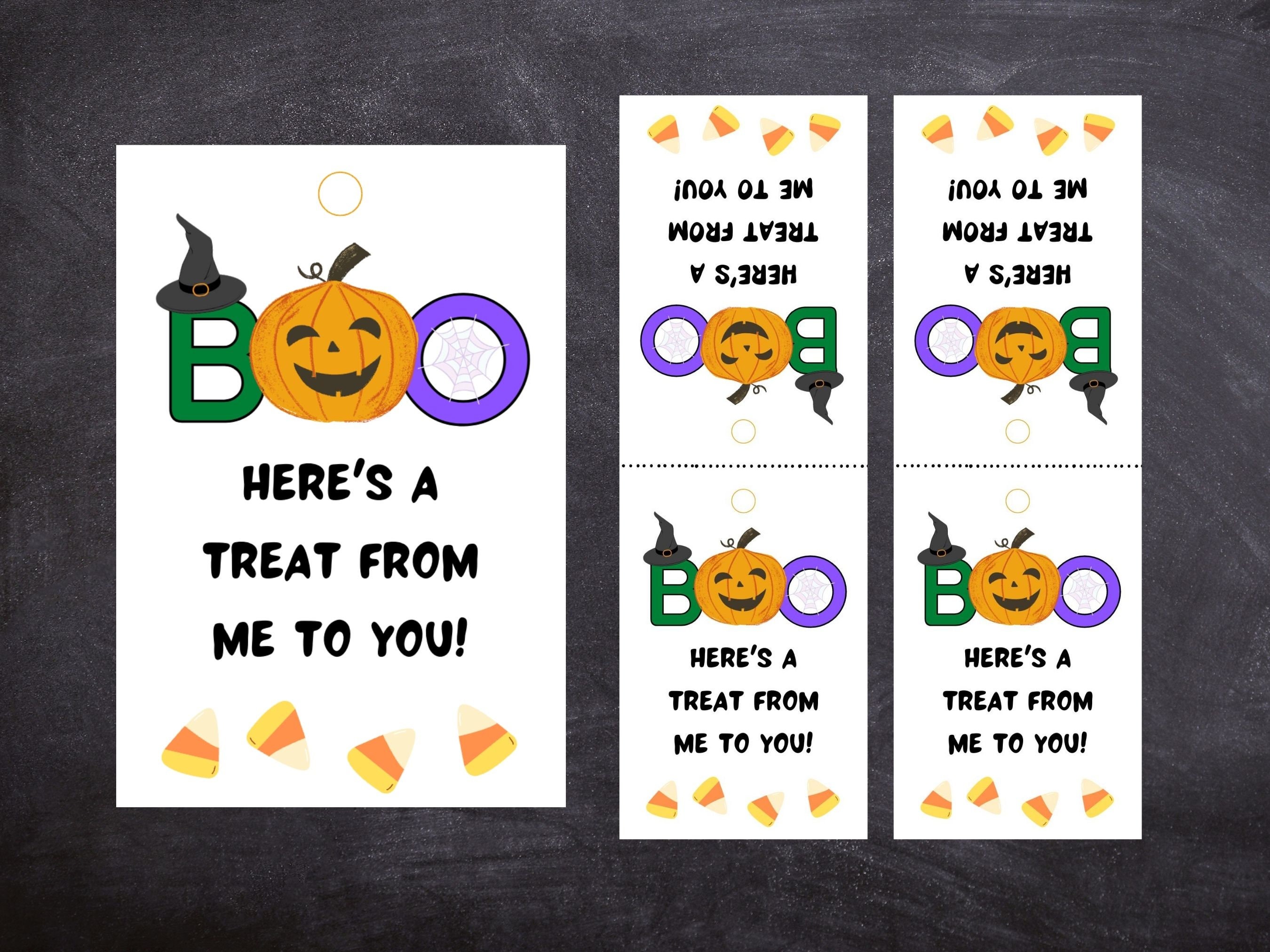 Halloween Treat Tags Printable, Treat Tags for Kids, Halloween Goodie ...