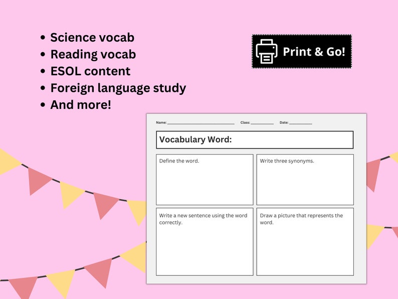 Vocabulary Mind Map Mind Map Word Map Graphic Organizer - Etsy Australia
