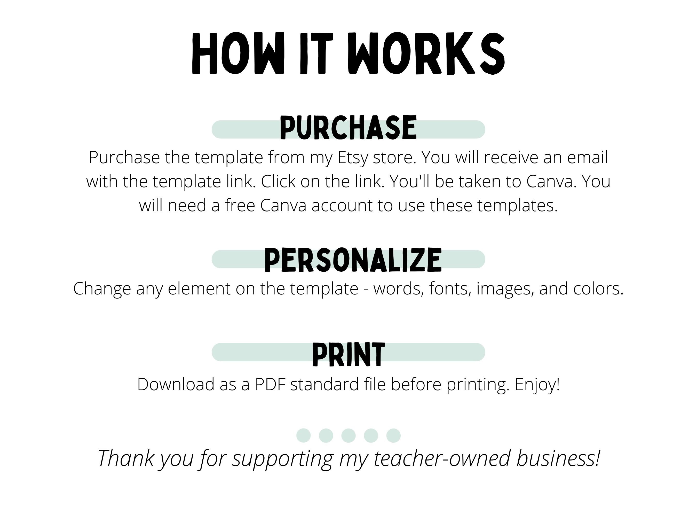 Editable Class Schedule, Customizable Teacher Schedule, Class Planner ...