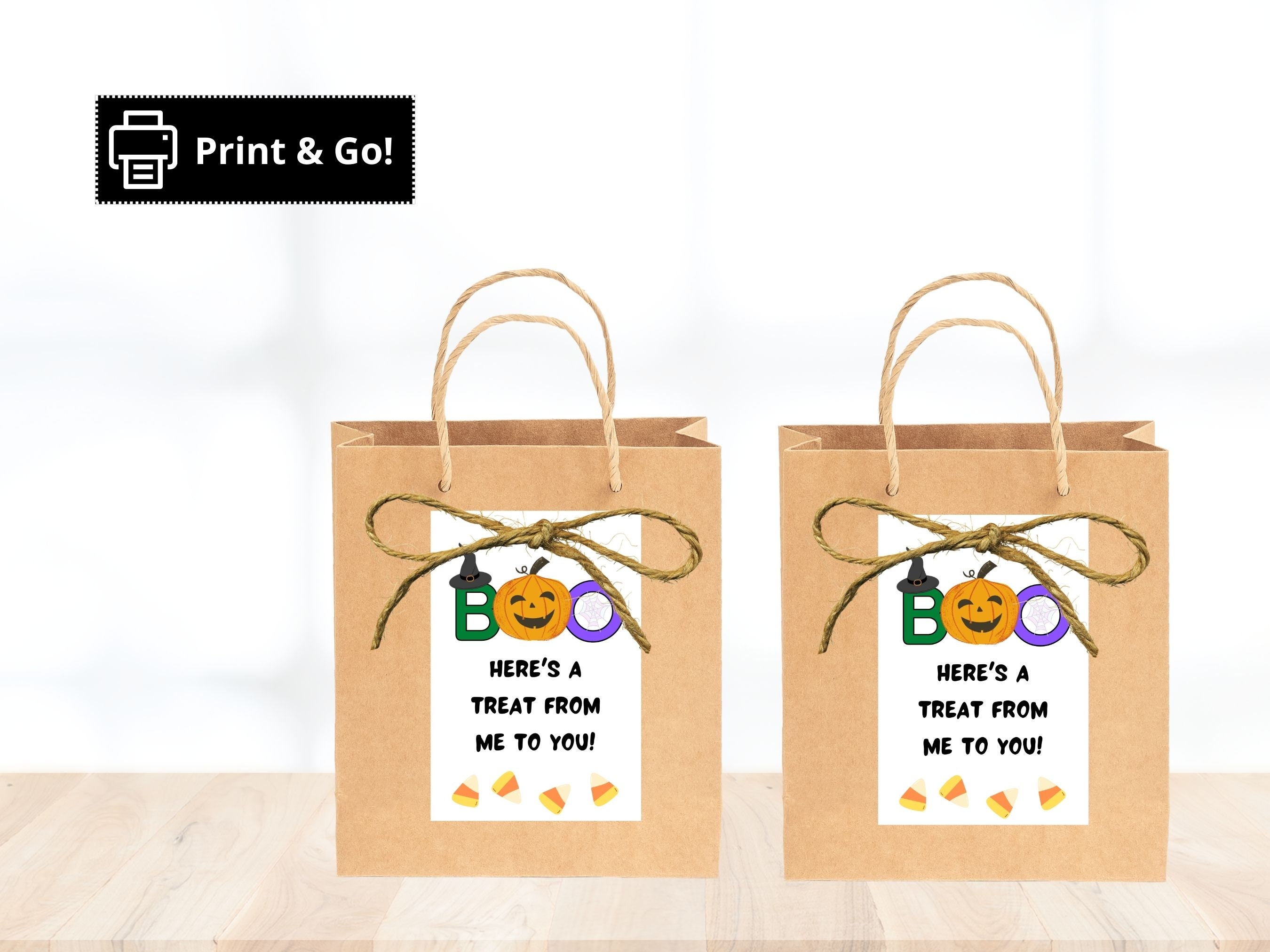 Halloween Treat Tags Printable, Treat Tags for Kids, Halloween Goodie ...