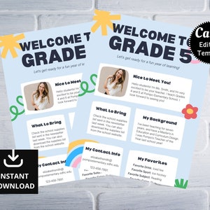 Editable Meet the Teacher Sign, Back to School Printable Flyer, Instant ...