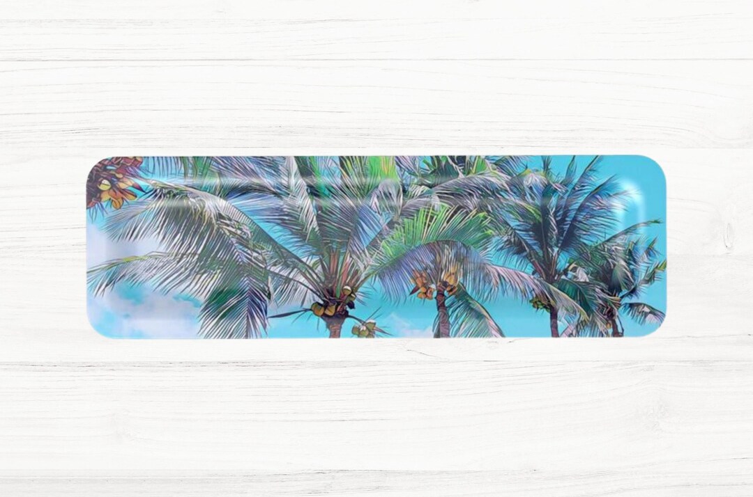 Palm Tree Tray, Made in UK, Tropical Tea Tray, Botanical Serving Tray ...