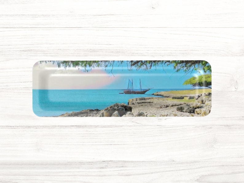 Aruba Pirate Ship Tray, Made in UK, Nautical Tea Tray, Ocean Serving ...