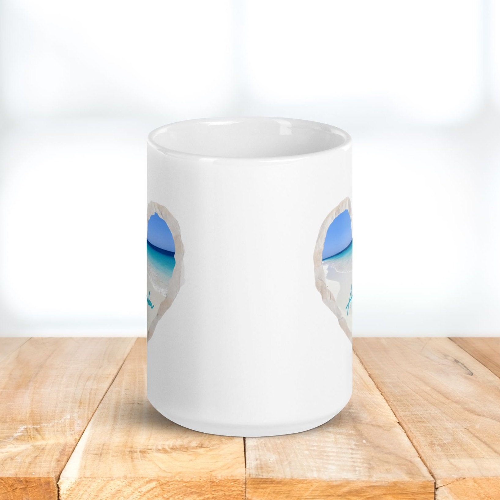 Aruba Mug, Beach Coffee Cup, Coastal Gifts, Ocean Teacup, Personalized ...