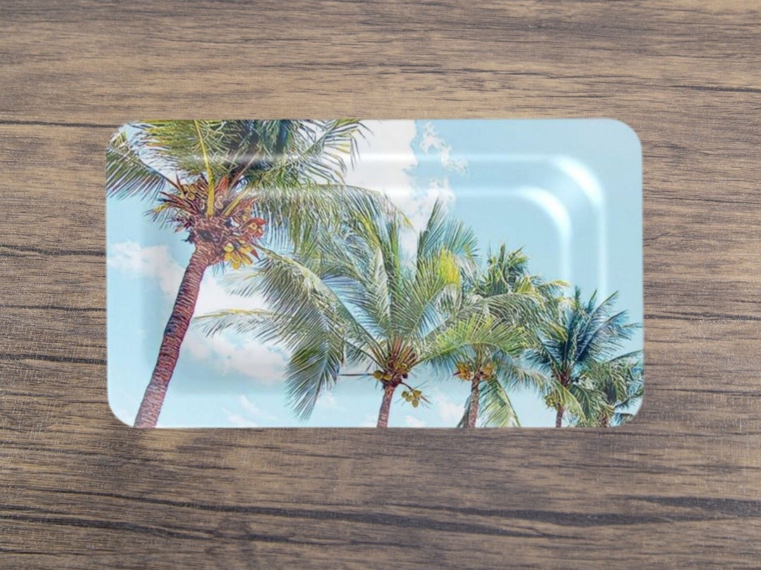 Palm Tree Tray, Made in UK, Tropical Tea Tray, Botanical Serving Tray ...