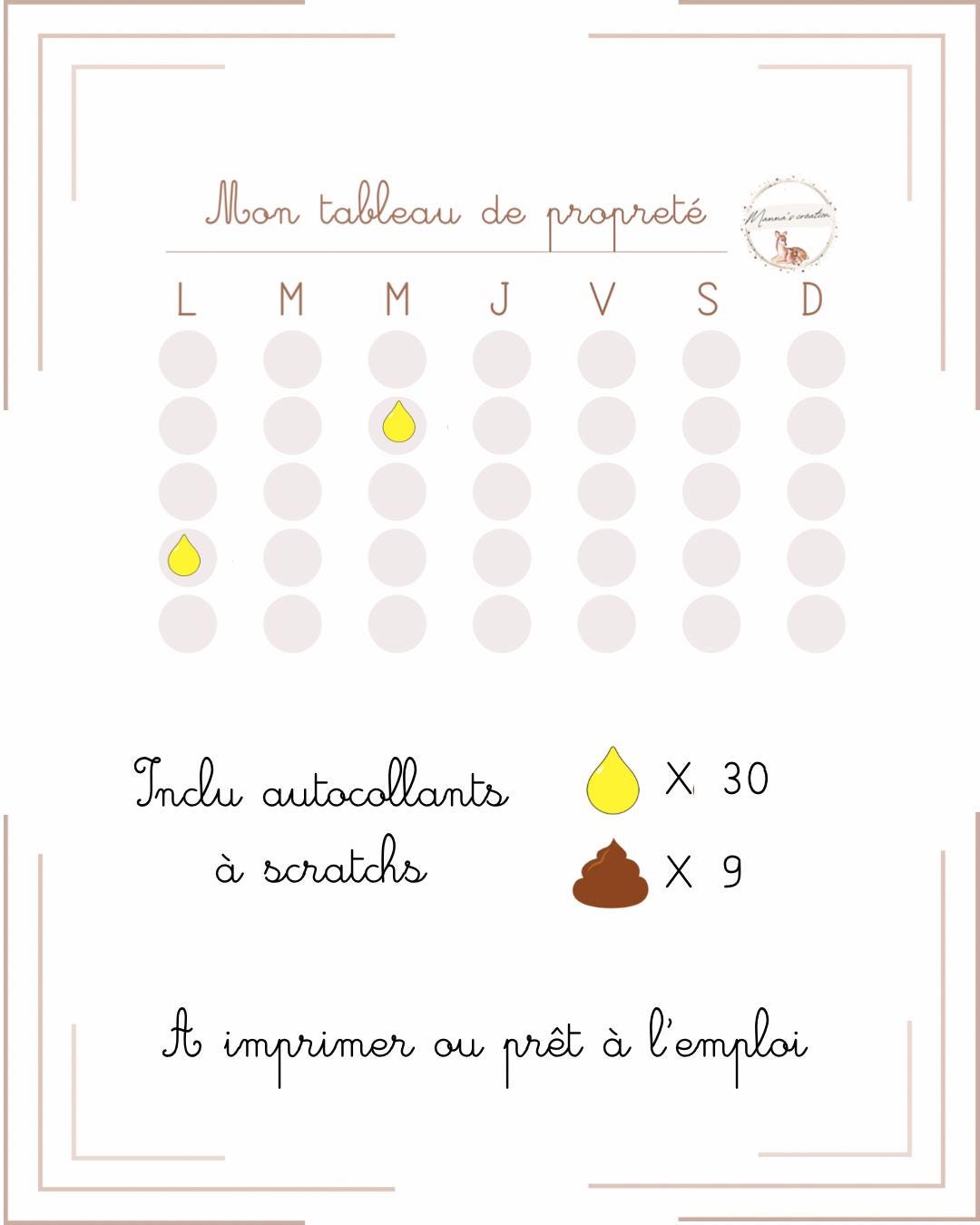 My Cleanliness Chart - Etsy