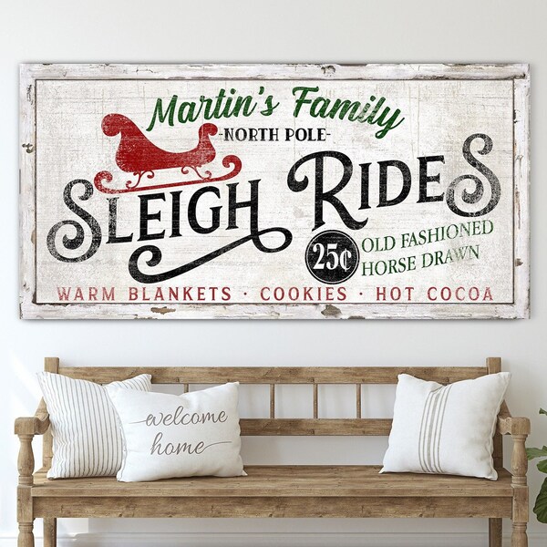 Sleigh Ride Sign - Etsy