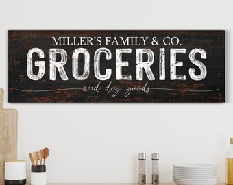 Groceries and Dry Goods Sign - Etsy