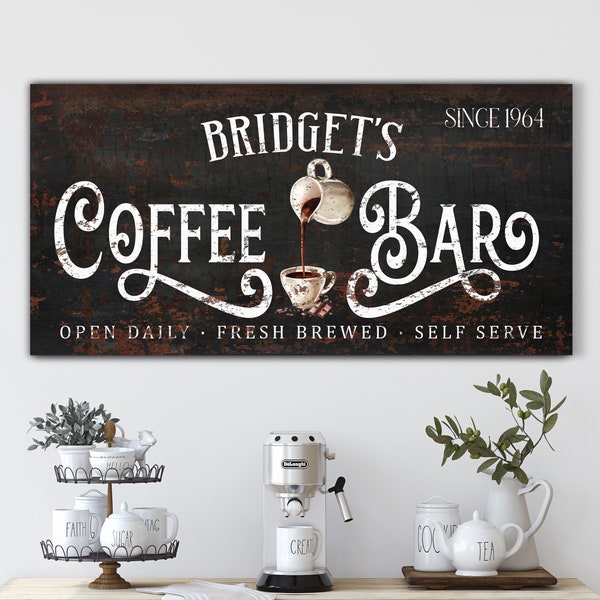 Coffee Sign Rustic - Etsy