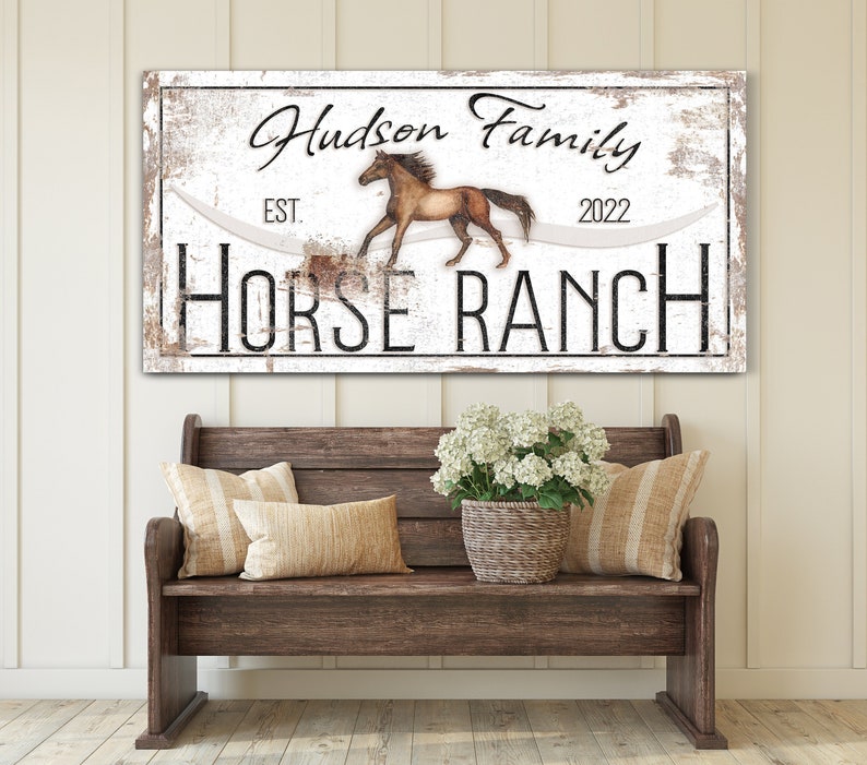 Personalized Horse Ranch Sign Vintage Ranch Sign Outdoor - Etsy
