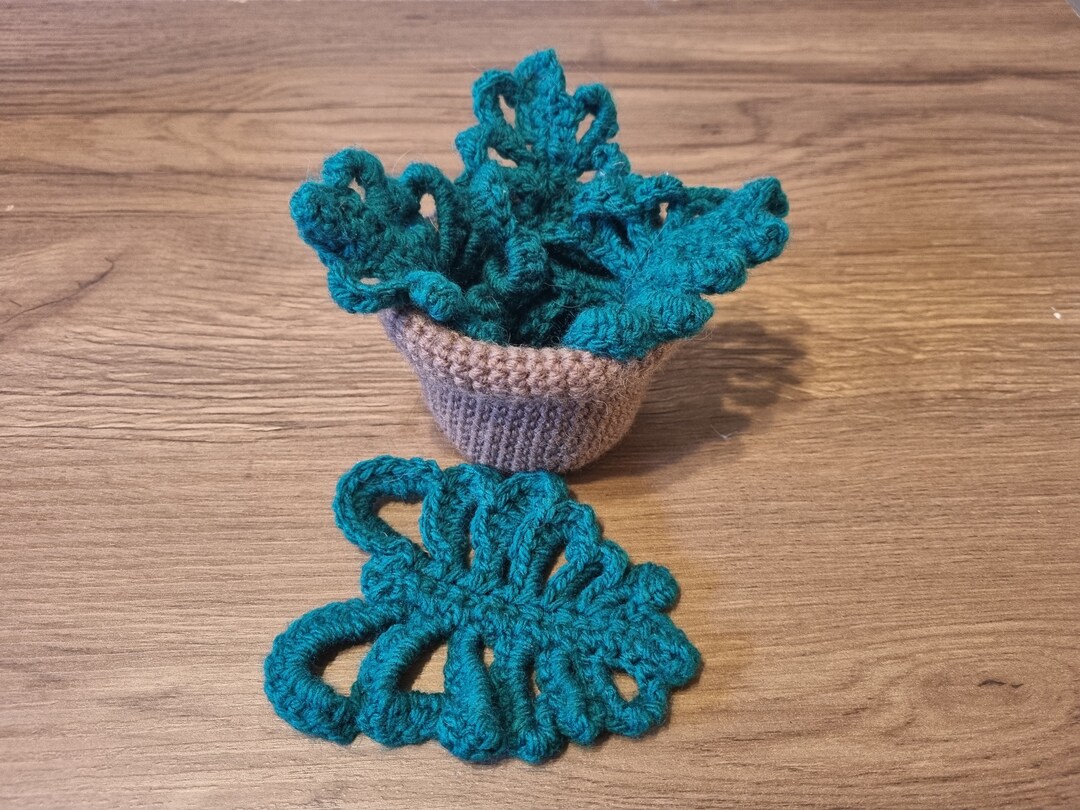 Monstera Leaf Coaster Set Crochet Pattern [DIGITAL DOWNLOAD] - Etsy