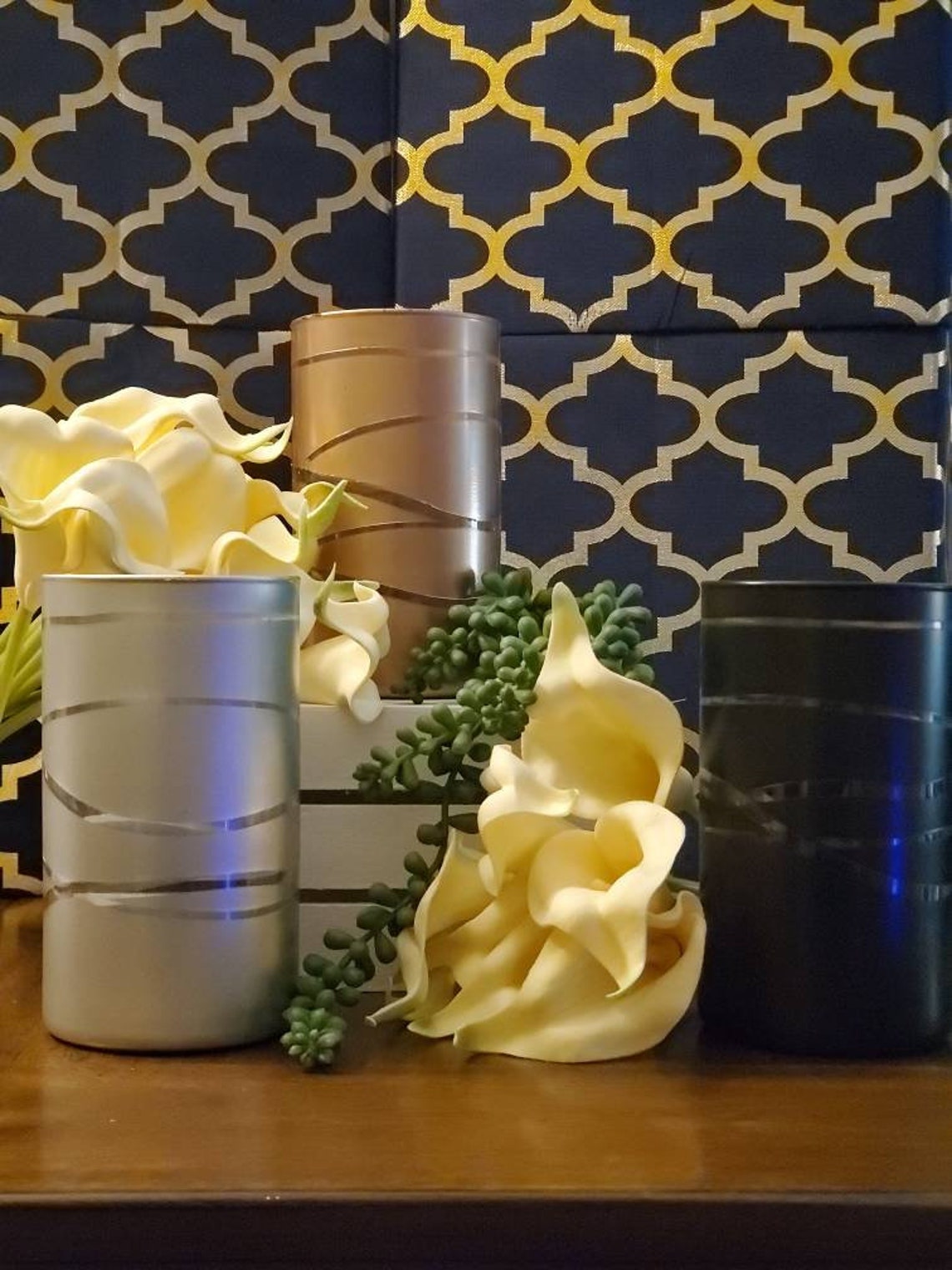 Rubber Band Cylinder Vase - Etsy