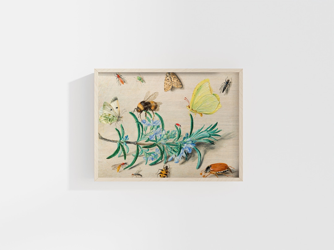 Bug Garden Print Nursery Wall Decor Love Bug Print Kids Room Decor ...