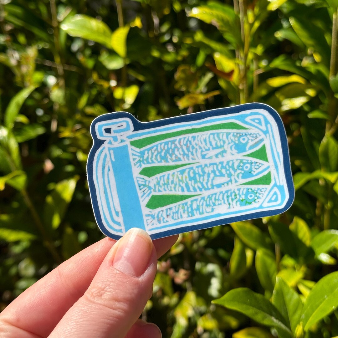 Harry Sardini Sticker | Sardines in a Can, Water Resistant Decal - Etsy