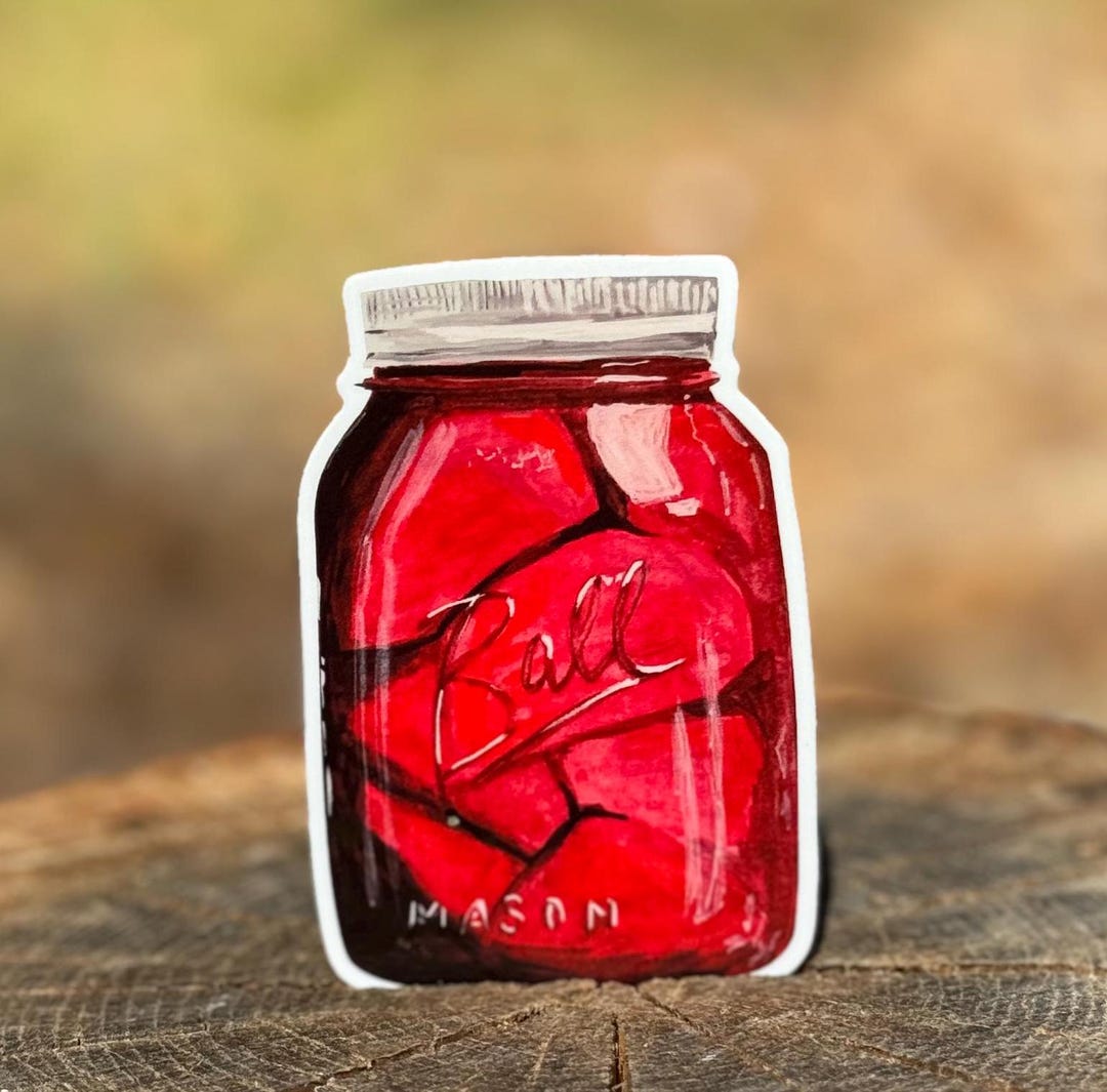 Pickled Beets Sticker | Weatherproof Vinyl Decal - Etsy