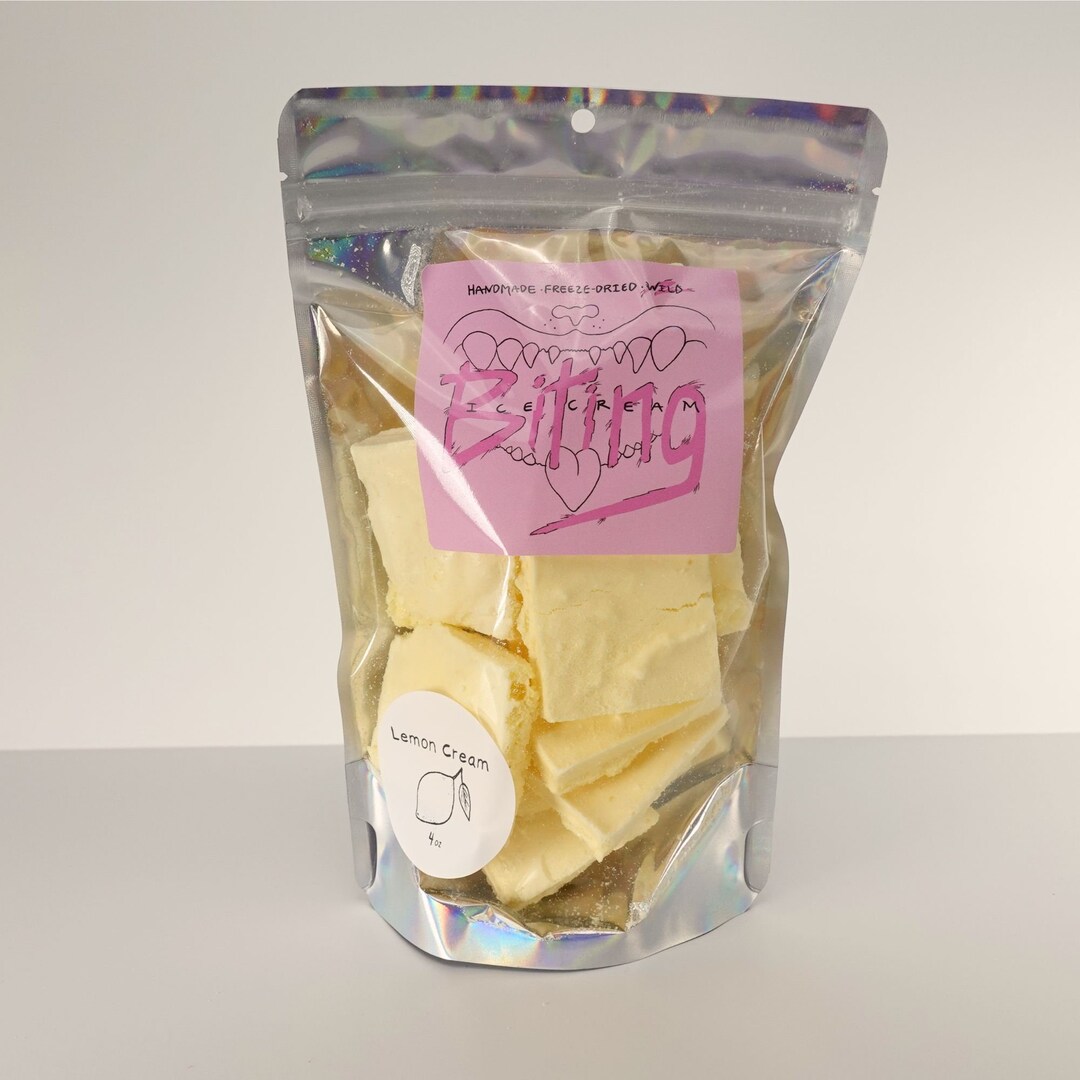 Creamy Lemon Freeze Dried Ice Cream All Natural Handmade Astronaut Ice ...