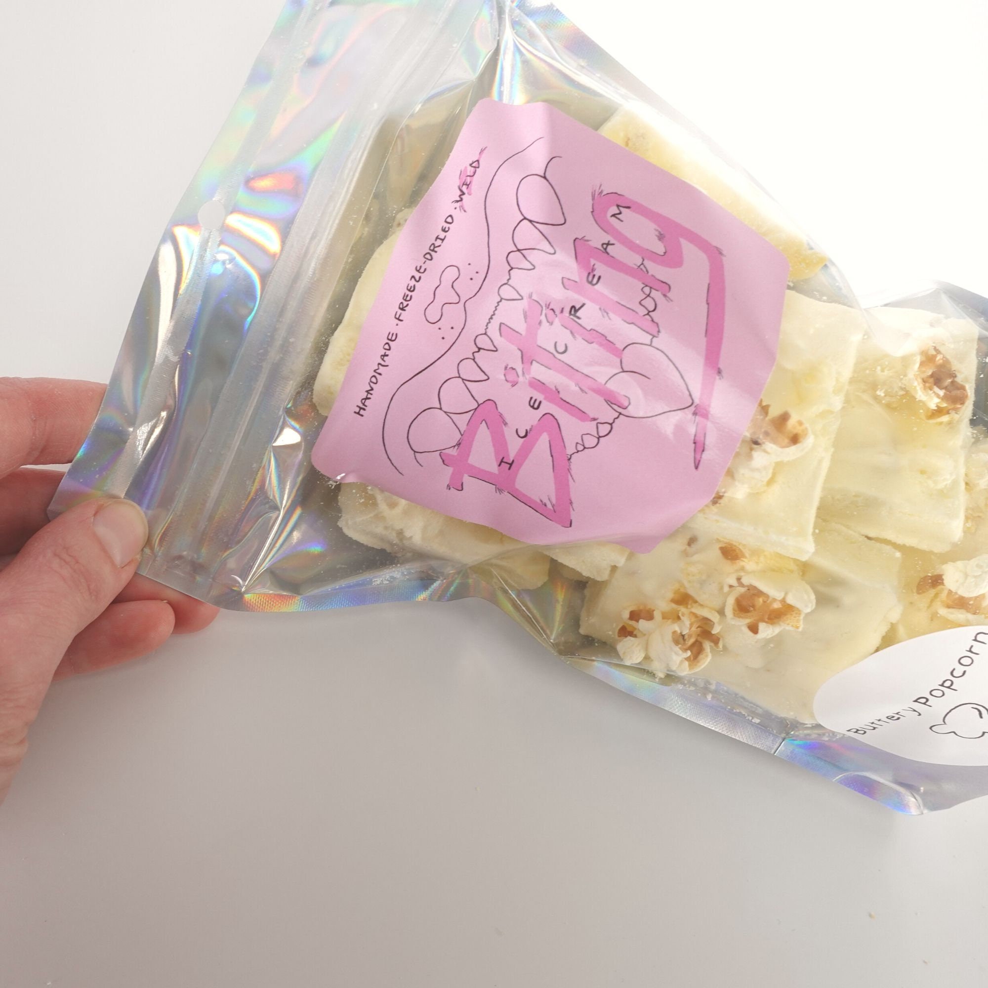 Popcorn Flavored Freeze Dried Ice Cream Handmade Astronaut Ice Cream ...