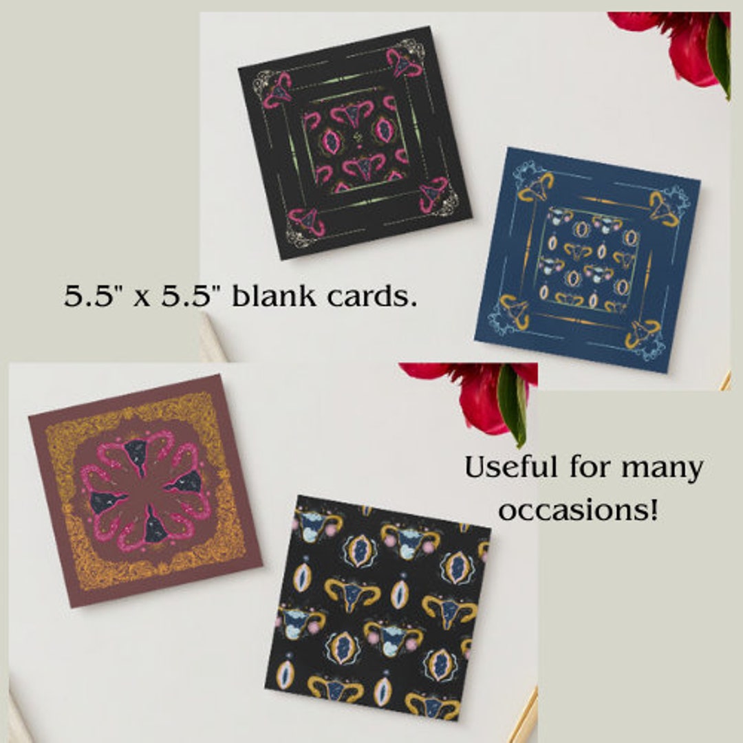 Female Power Square Greeting Cards - Etsy