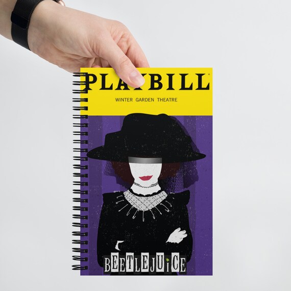 Beetlejuice Notebook Beetlejuice on Broadway Lydia Playbill - Etsy