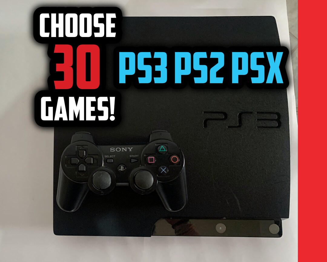 Jailbroken Playstation 3 Slim With 30 Games of Your Choosing and More ...