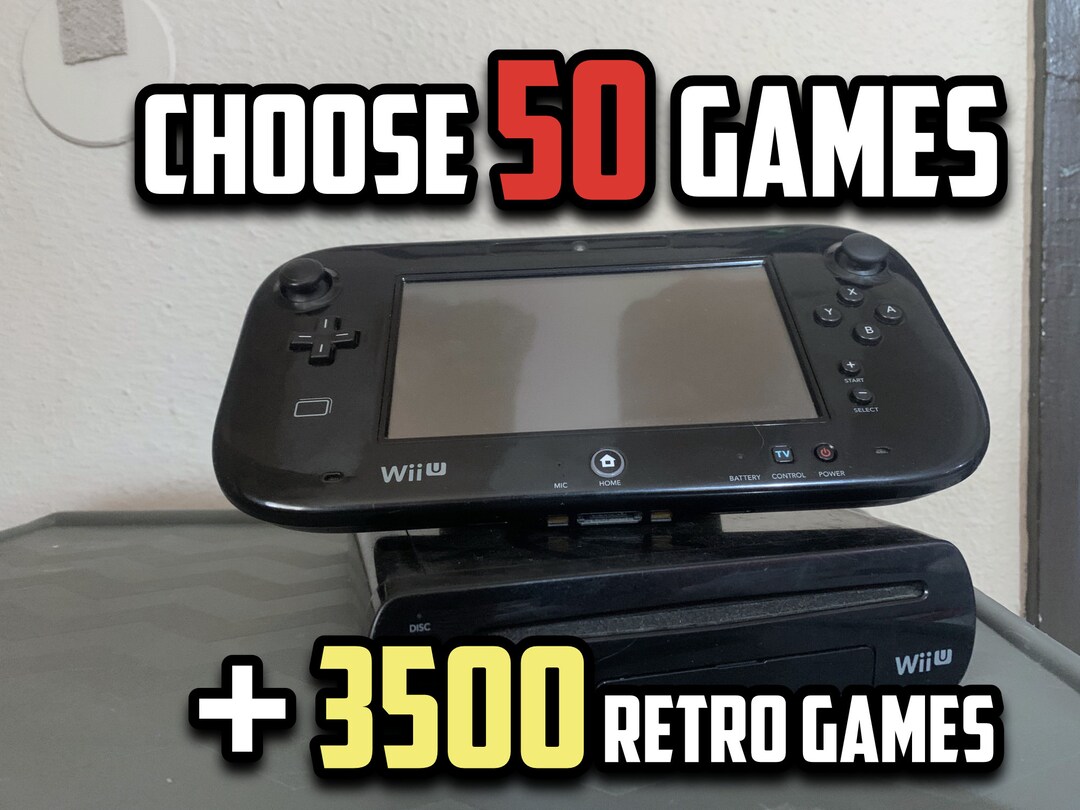 Modded Wii U 1TB With 50 Games of Your Choosing and MORE - Etsy